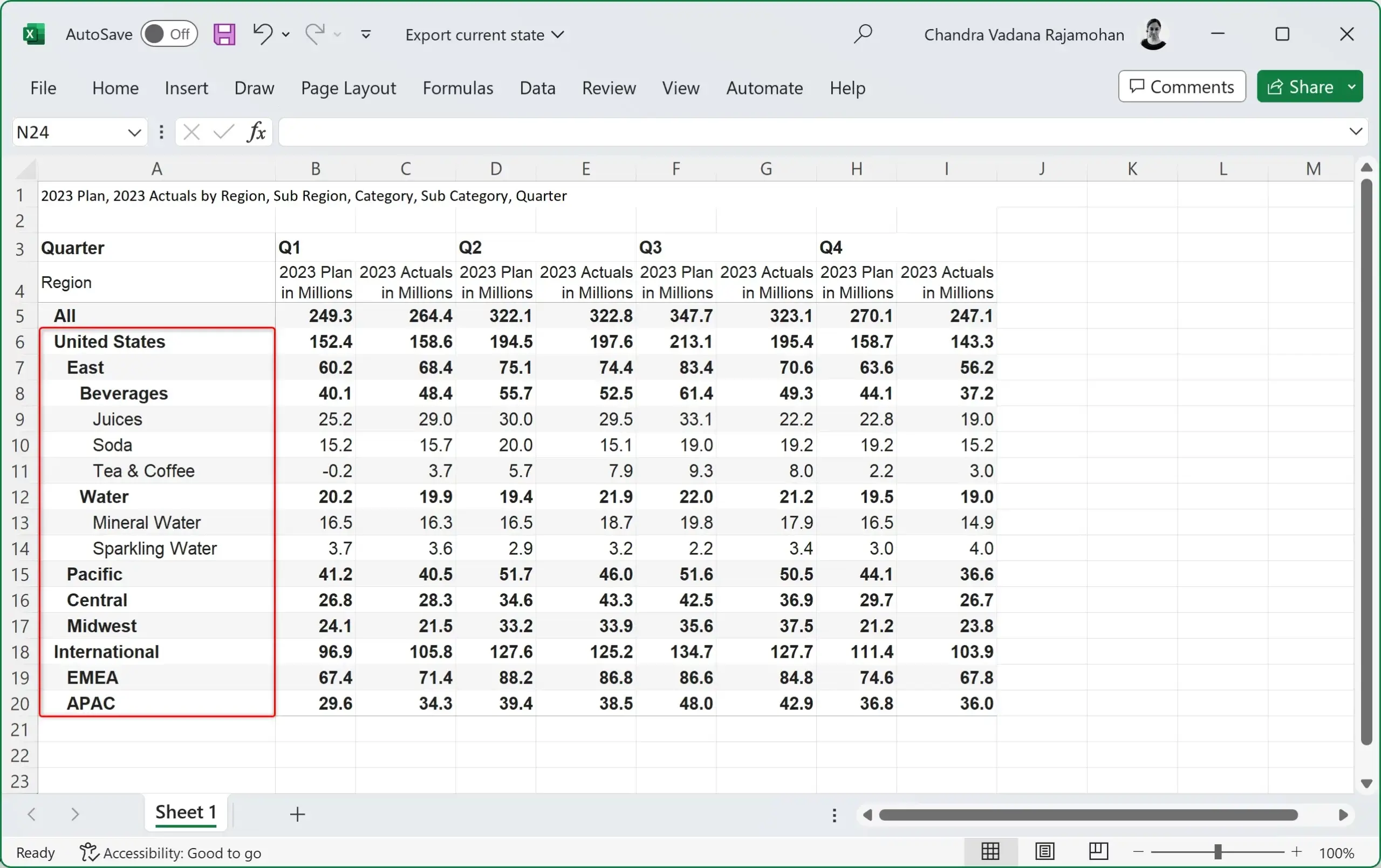 Formatted Export to Excel / Spreadsheets in Power BI - Inforiver