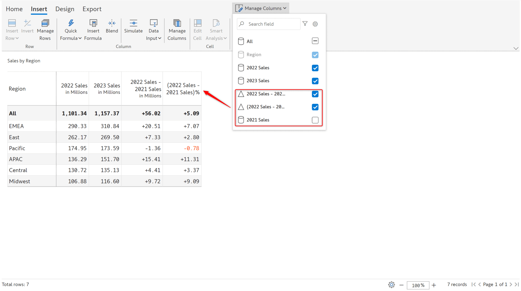 Create Variances Report in Power BI Without DAX Using Inforiver
