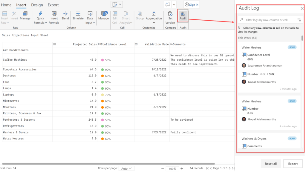 Enter data in Power BI tables | Inforiver