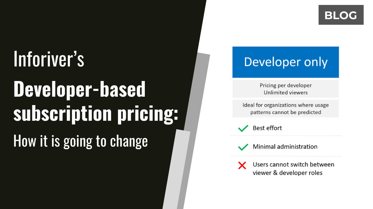 Inforiver’s developer-based subscription pricing: How it is going to ...