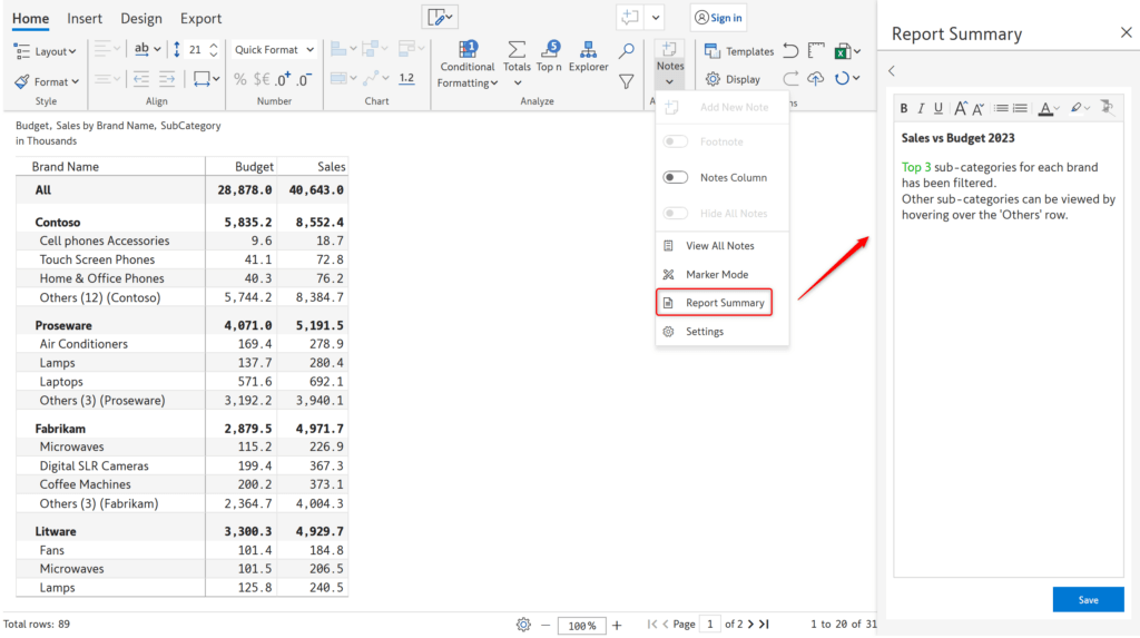 Commenting in Power BI | Inforiver