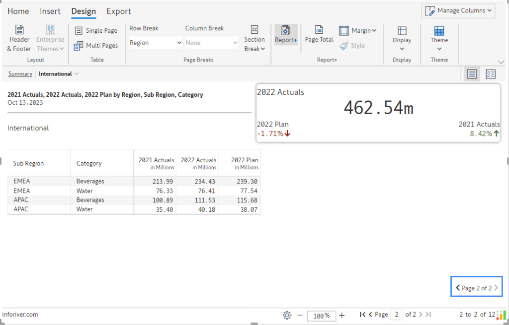 Building a comparison report in Power BI - Inforiver