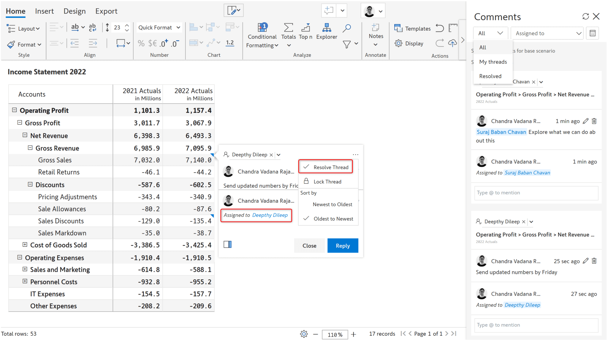 Commenting in Power BI | Inforiver