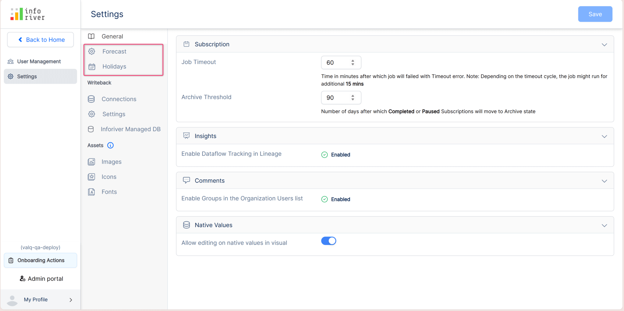Inforiver Enterprise April 2024 Update - Version 2.8.5