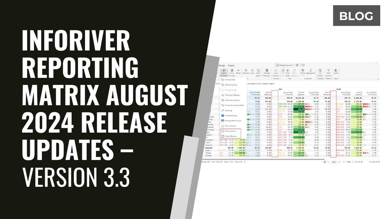 Inforiver Reporting Matrix August 2024 Release Updates – Version 3.3 ...