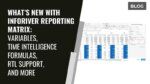 Inforiver Reporting Matrix Update- Variables, RTL support and more