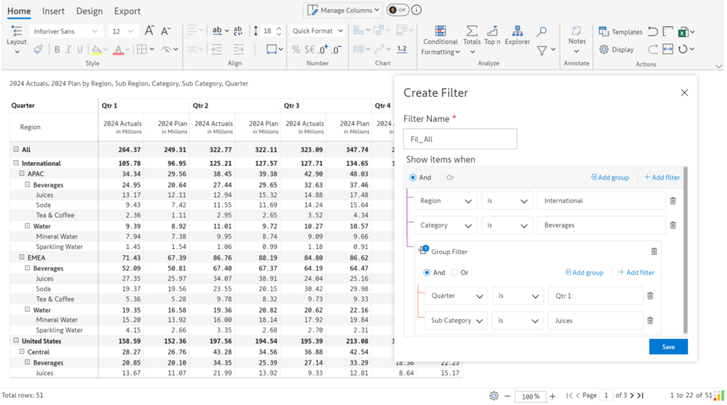 Inforiver Reporting Matrix August 2024 Release Updates Version 33 Inforiver