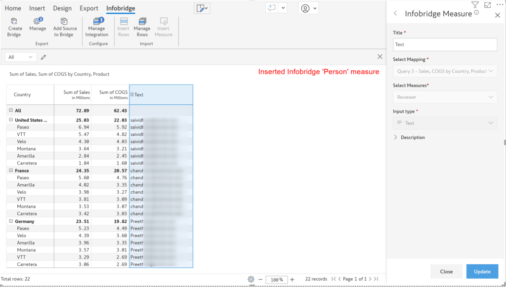 Inforiver Update: Writeback Matrix, Lookup Visuals & More