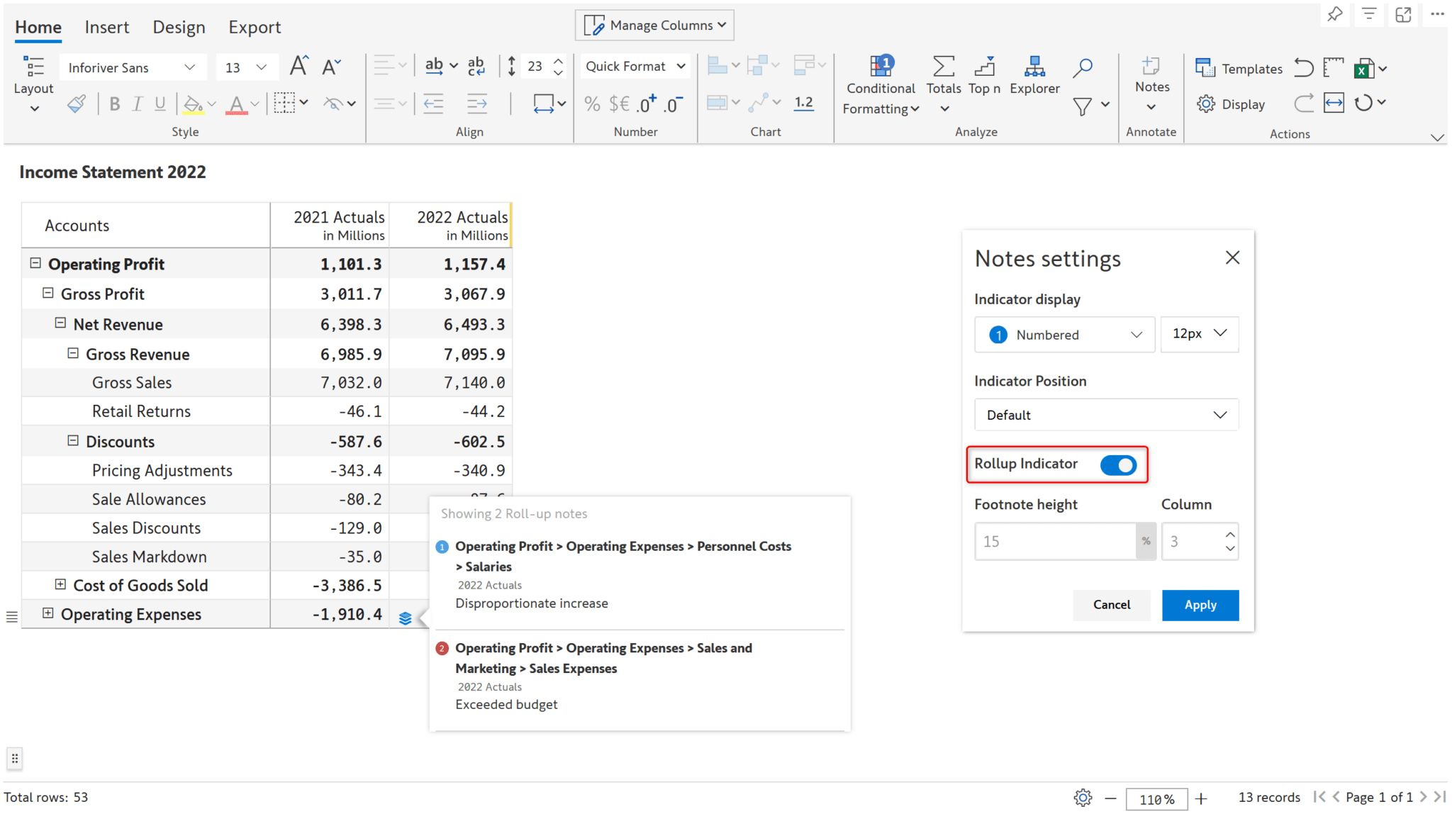 Commenting in Power BI | Inforiver