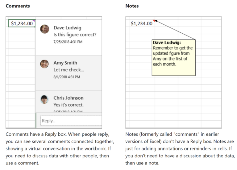 Notes Vs Comments Excel Changed Its Nomenclature Should Power BI Be Left Behind Inforiver