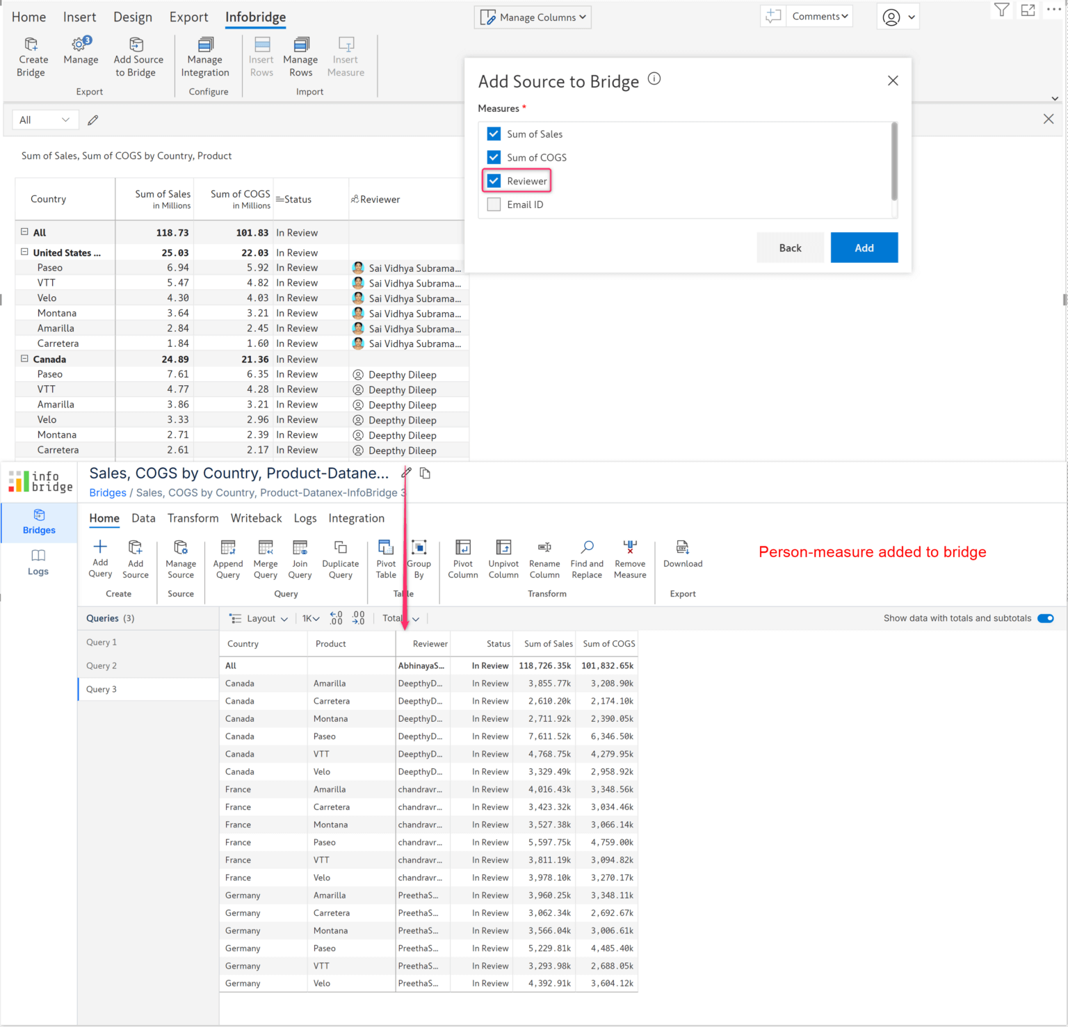Inforiver Update: Writeback Matrix, Lookup Visuals & More