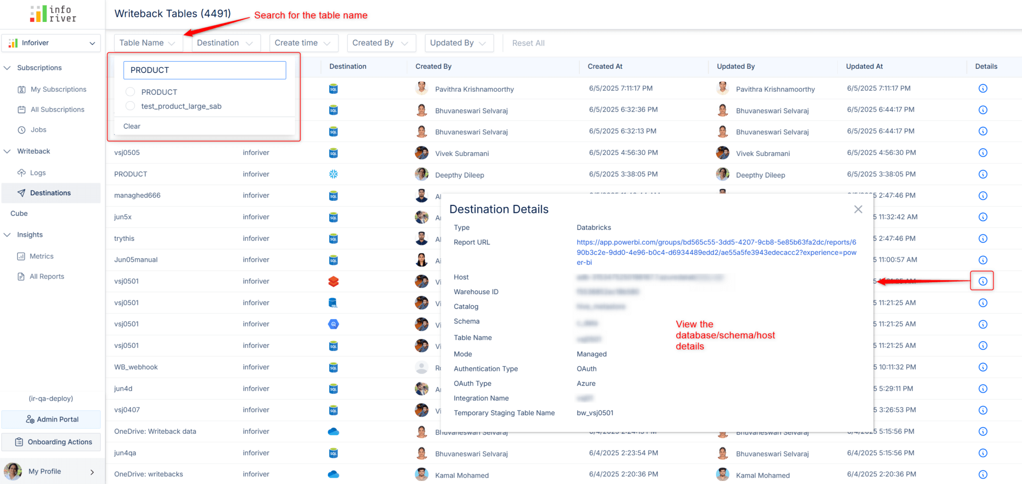 Set Up Destination Tables for Effective Writeback in Power BI